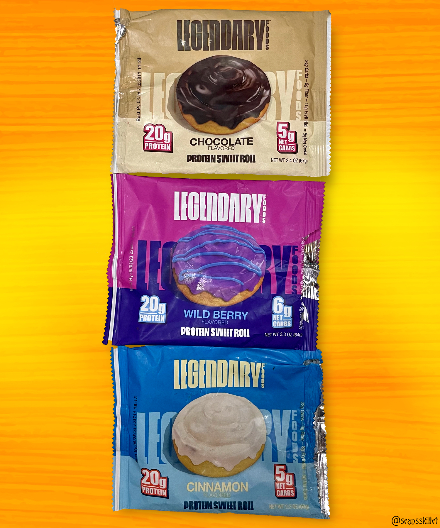REVIEW: Legendary Foods Protein Sweet Roll (Cinnamon, Wild Berry ...